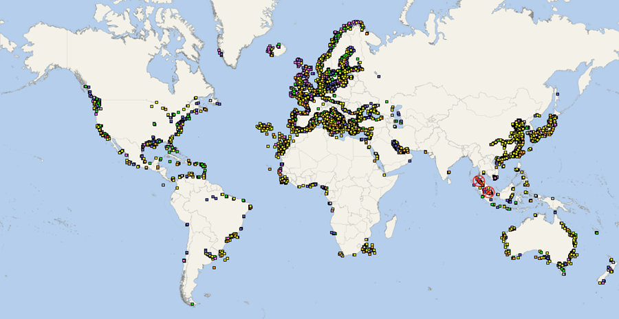 Heres A Realtime Map Of Global Ais Marine Traffic